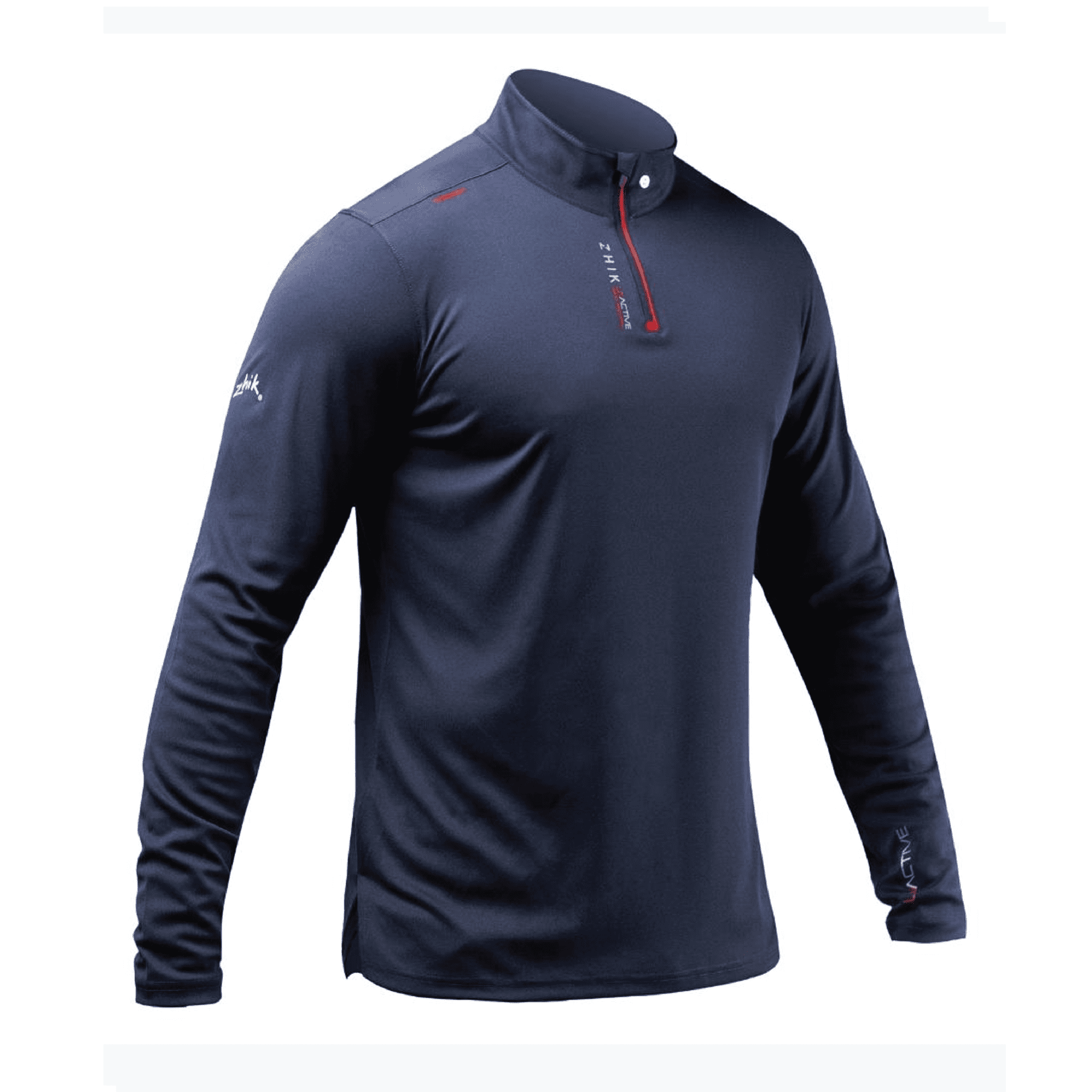 ZHIK UV ACTIVE MENS 1/4 ZIP LS SLEEVE TOP - Shoreside Clothing